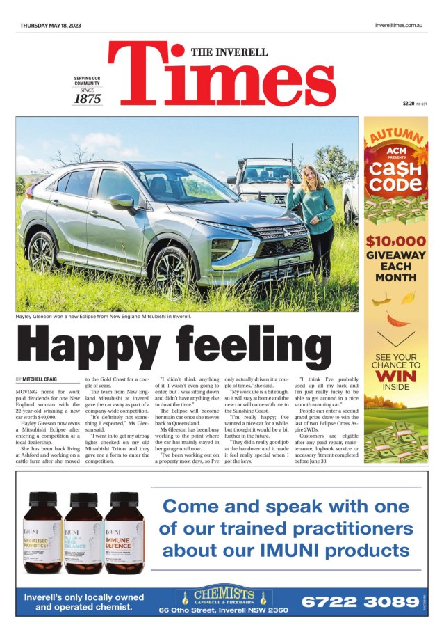 Today's Paper | The Inverell Times | Inverell, NSW