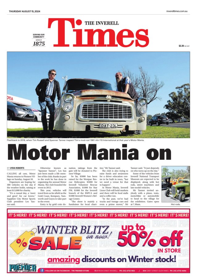 Today's Paper | The Inverell Times | Inverell, NSW