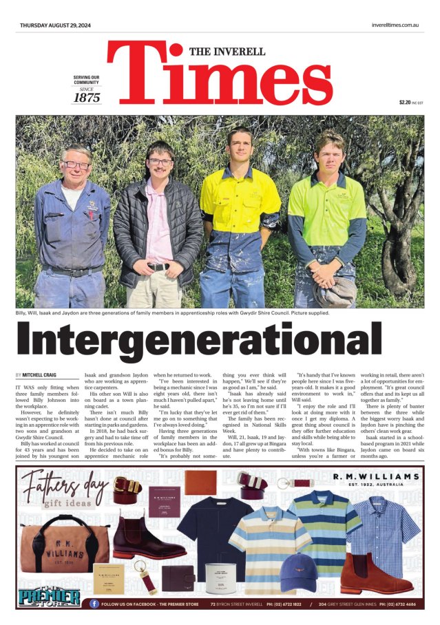 Today's Paper | The Inverell Times | Inverell, NSW