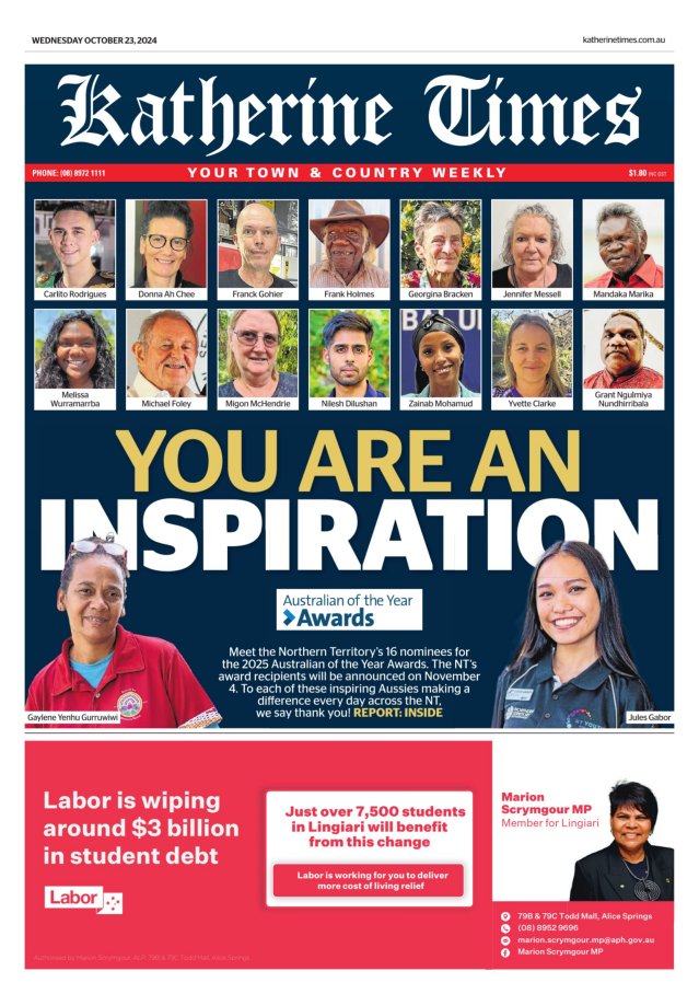 Today's Paper | Katherine Times | Katherine Times | Katherine, NT