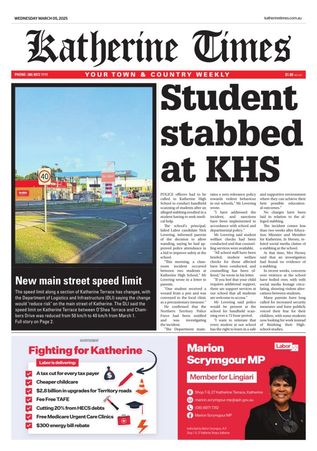 Today's Paper | Katherine Times | Katherine Times | Katherine, NT