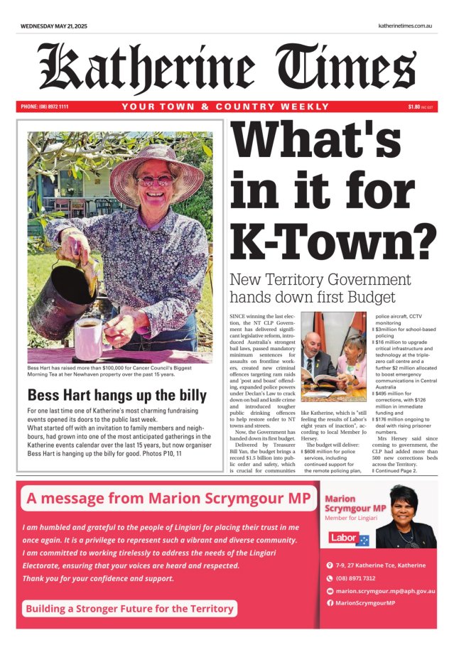 Today's Paper | Katherine Times | Katherine Times | Katherine, NT