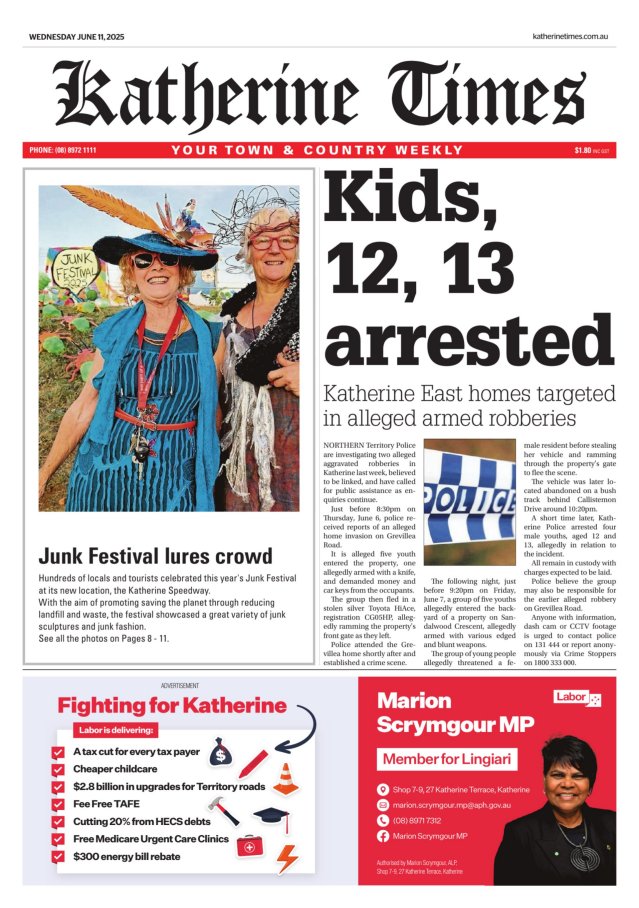 Today's Paper | Katherine Times | Katherine Times | Katherine, NT