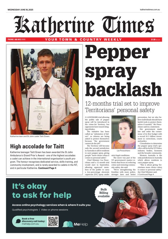 Today's Paper | Katherine Times | Katherine Times | Katherine, NT