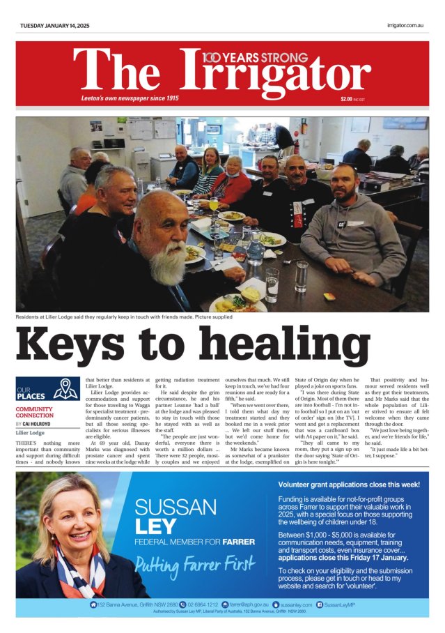 Today's Paper | The Irrigator | The Irrigator | Leeton, NSW