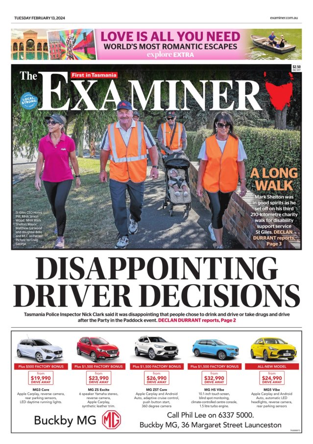 Today's Paper | The Examiner | Launceston, TAS