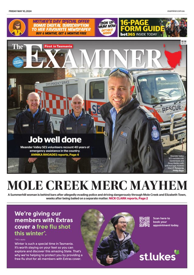 Today's Paper | The Examiner | Launceston, TAS
