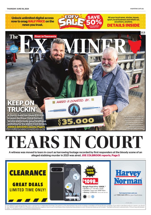 Today's Paper | The Examiner | Launceston, TAS