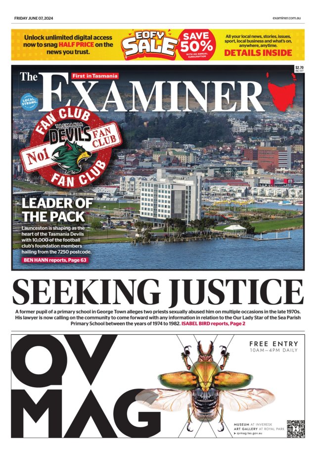 Today's Paper | The Examiner | Launceston, TAS