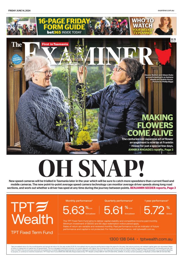 Today's Paper | The Examiner | Launceston, TAS