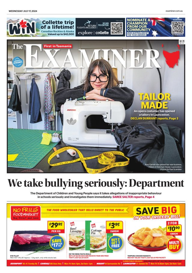 Today's Paper | The Examiner | Launceston, TAS