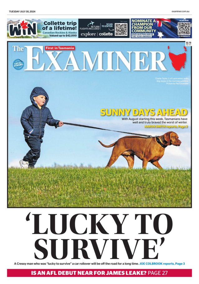 Today's Paper | The Examiner | Launceston, TAS