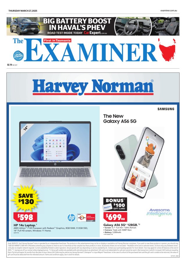 Today's Paper | The Examiner | The Examiner | Launceston, TAS