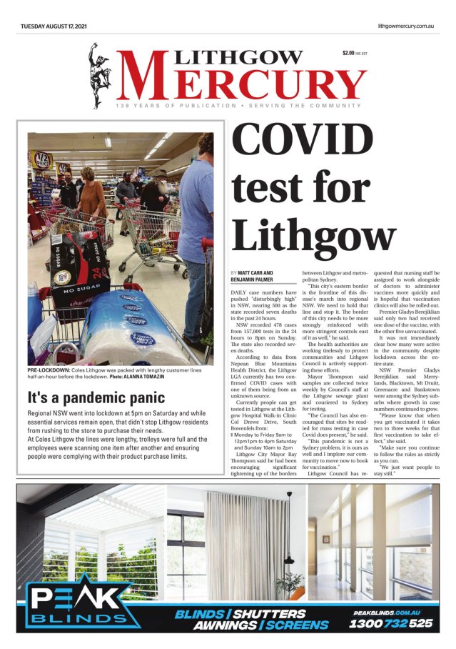 Today's Paper | Lithgow Mercury | Lithgow, NSW