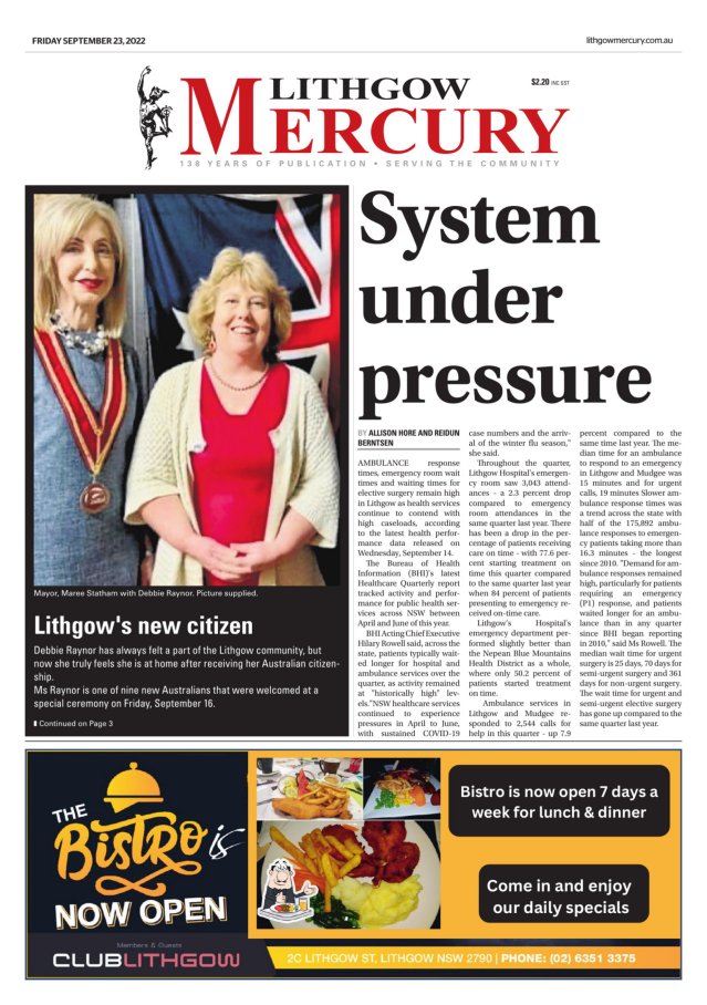 Today's Paper | Lithgow Mercury | Lithgow, NSW