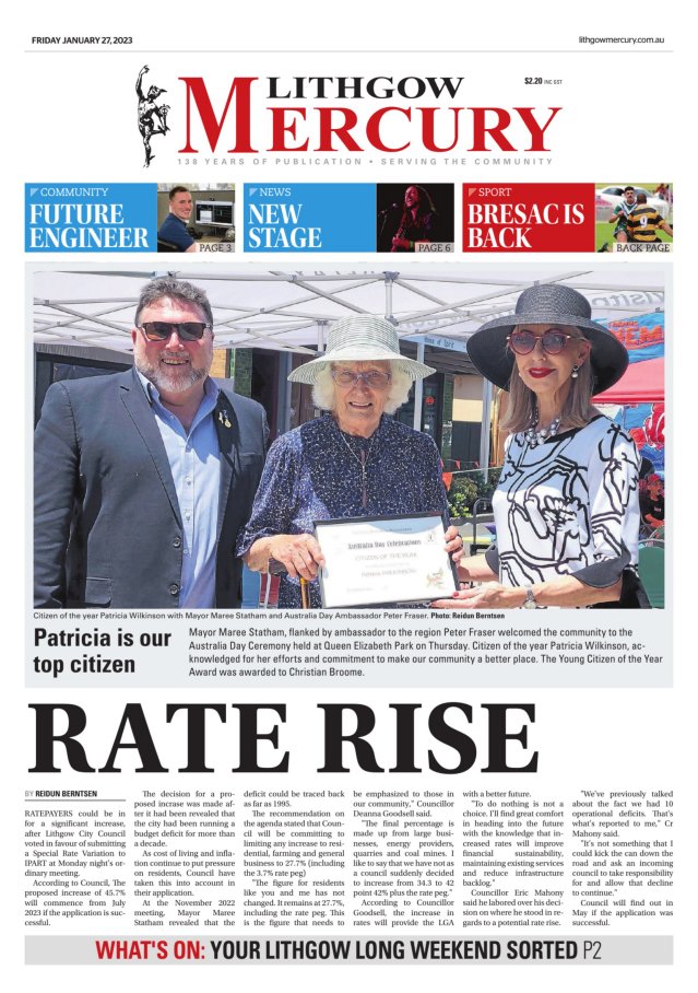 Today's Paper | Lithgow Mercury | Lithgow, NSW