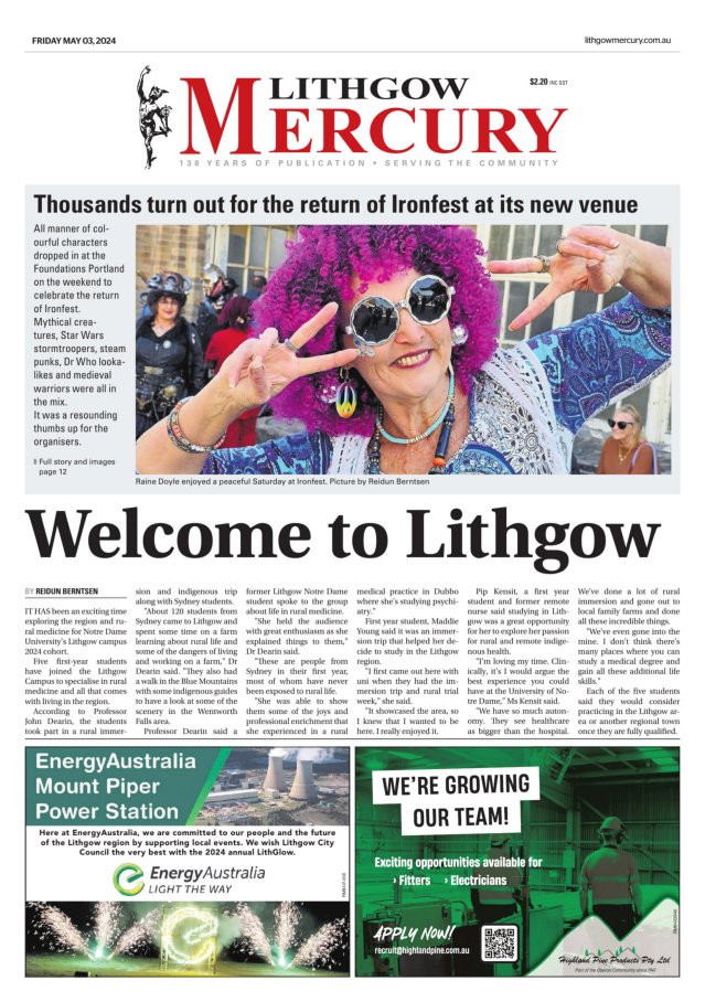 Today's Paper | Lithgow Mercury | Lithgow, NSW