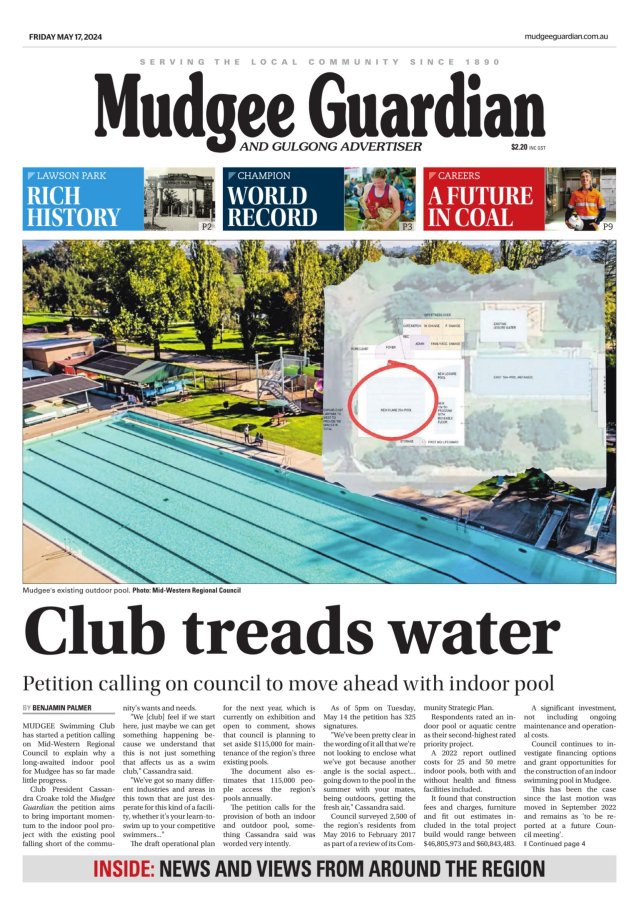 Today's Paper | Mudgee Guardian | Mudgee, NSW
