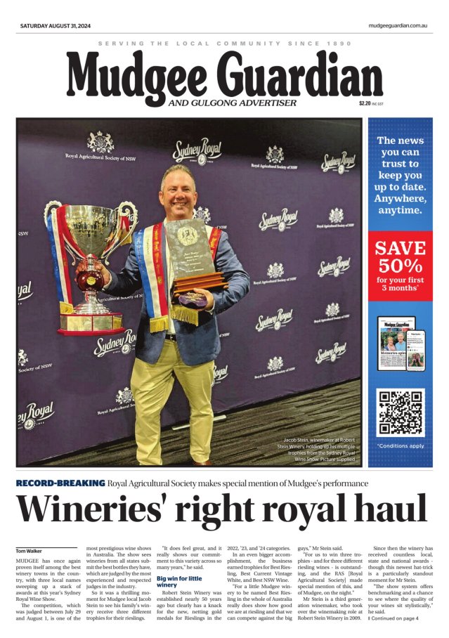 Today's Paper | Mudgee Guardian | Mudgee, NSW