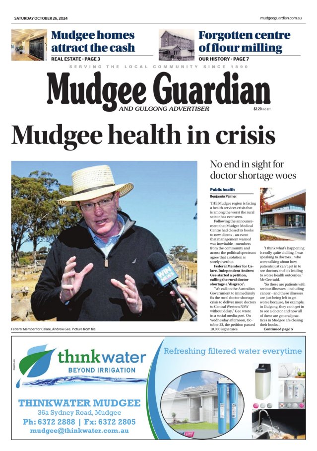 Today's Paper | Mudgee Guardian | Mudgee Guardian | Mudgee, NSW