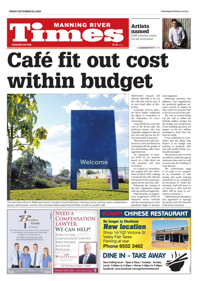 Today's Paper | Manning River Times | Taree, NSW