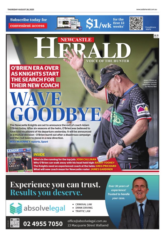 Today's Paper | Newcastle Herald | Newcastle Herald | Newcastle, NSW