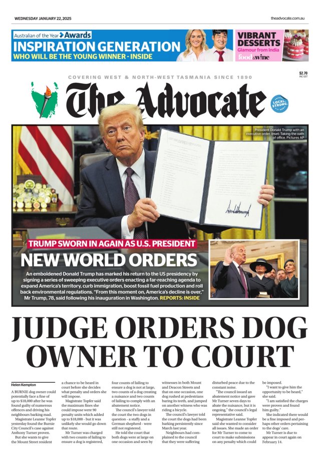 North-West Tasmania news, sport and weather | The Advocate | Burnie, TAS