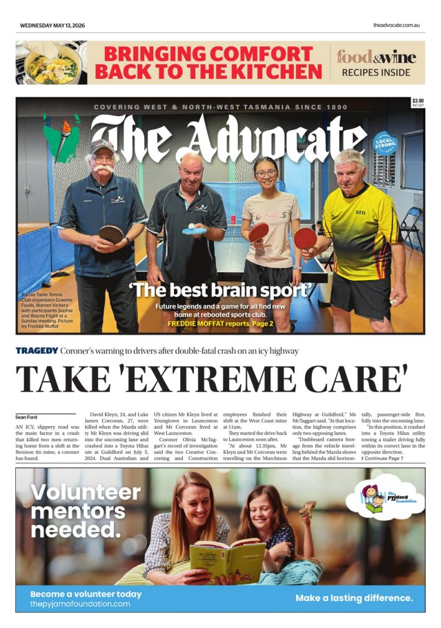 Today's Paper | The Advocate | The Advocate | Burnie, TAS