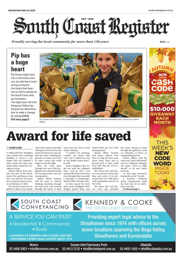 Today's Paper | South Coast Register | Nowra, NSW