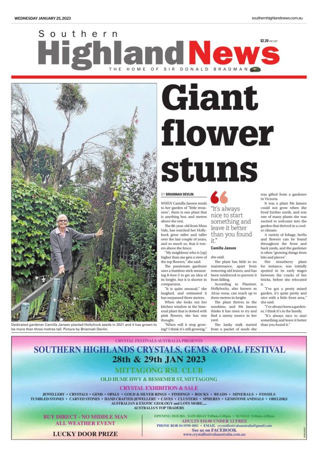 Today's Paper | Southern Highland News | Bowral, NSW