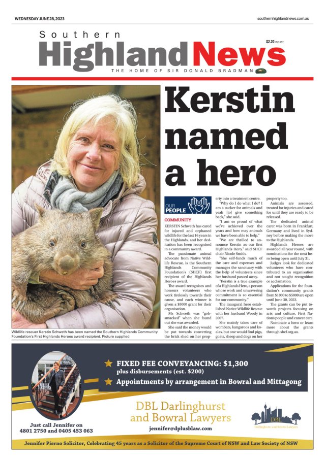 Today's Paper | Southern Highland News | Bowral, NSW