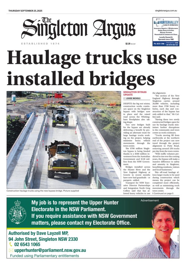 Today's Paper | The Singleton Argus | The Singleton Argus | Singleton, NSW