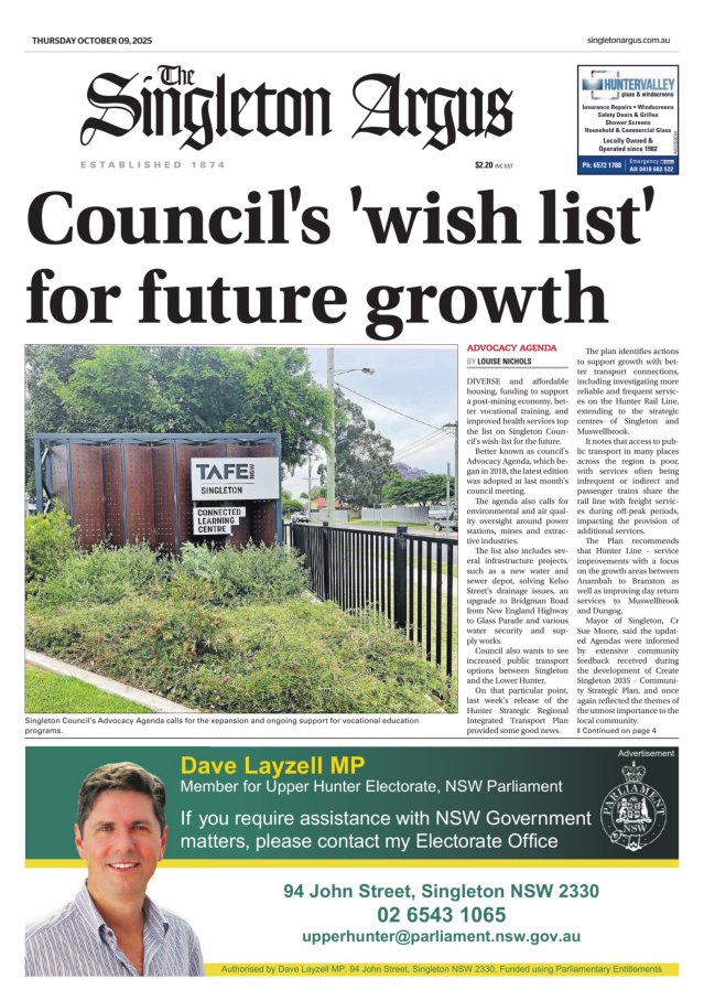 Today's Paper | The Singleton Argus | The Singleton Argus | Singleton, NSW