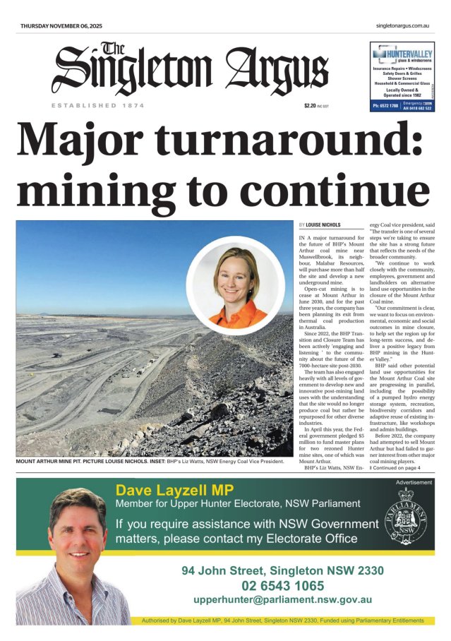 Today's Paper | The Singleton Argus | The Singleton Argus | Singleton, NSW