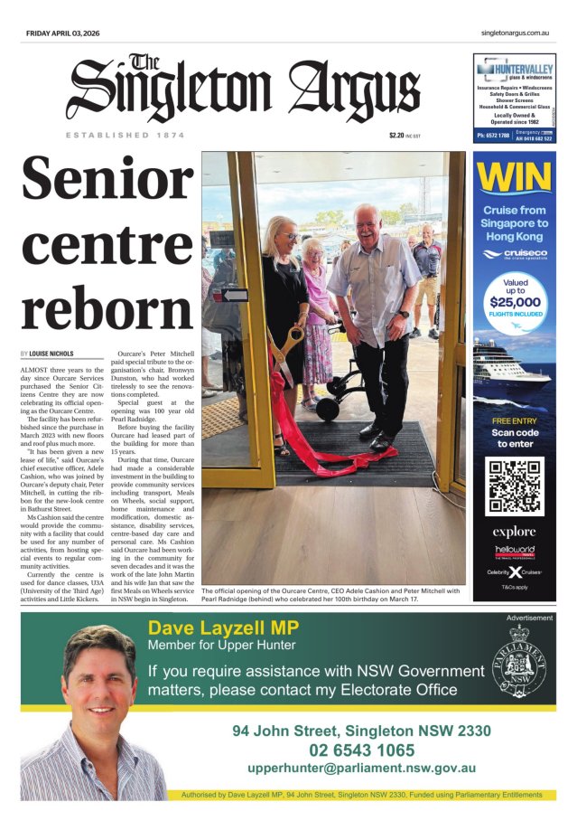 Today's Paper | The Singleton Argus | The Singleton Argus | Singleton, NSW