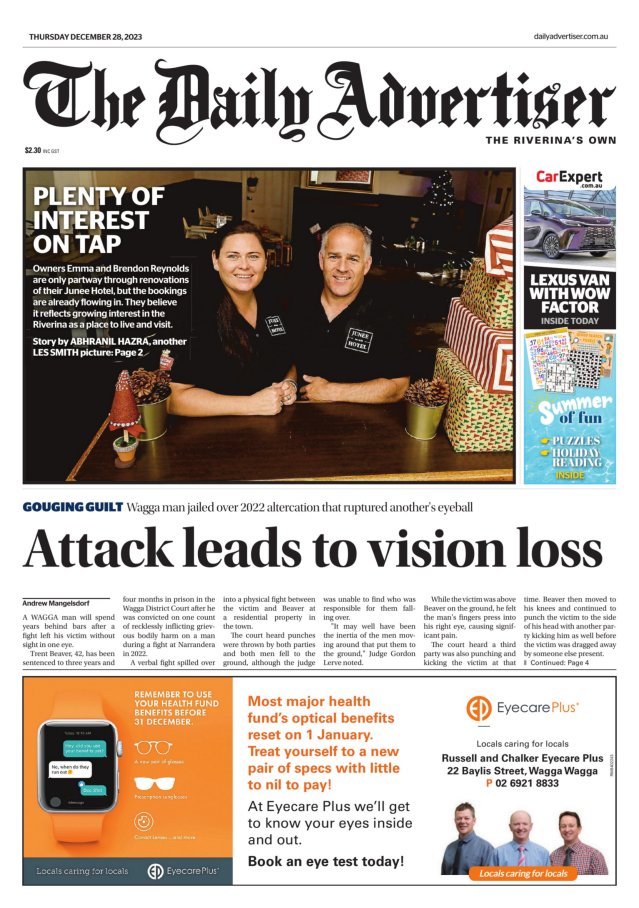 Today's Paper | The Daily Advertiser | Wagga Wagga, NSW