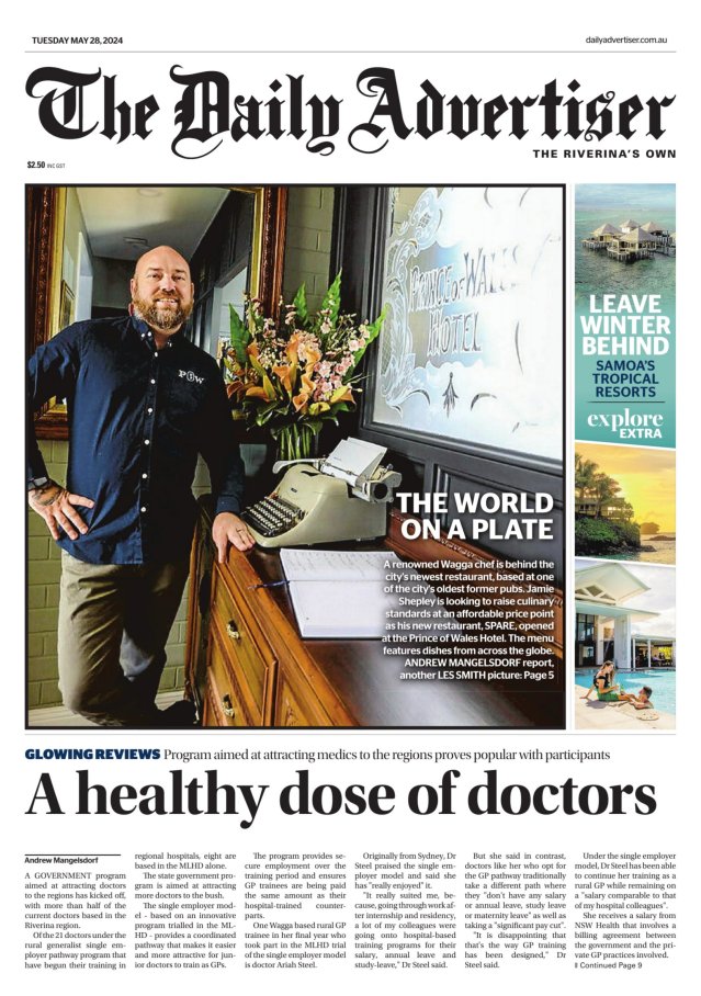 Today's Paper | The Daily Advertiser | Wagga Wagga, NSW