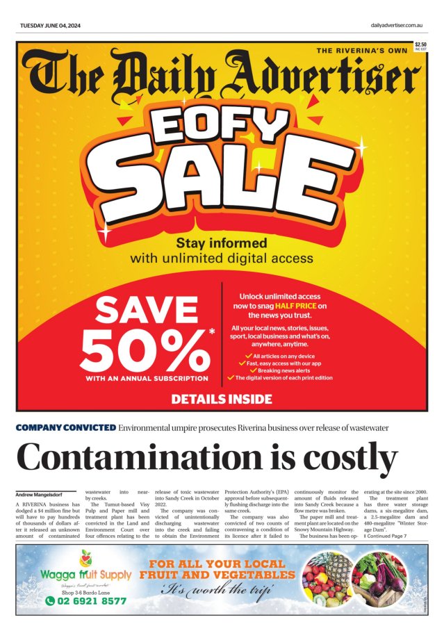 Today's Paper | The Daily Advertiser | Wagga Wagga, NSW