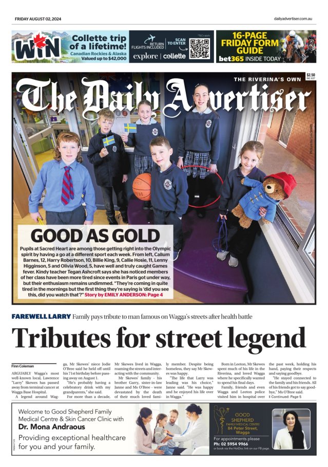 Today's Paper | The Daily Advertiser | Wagga Wagga, NSW