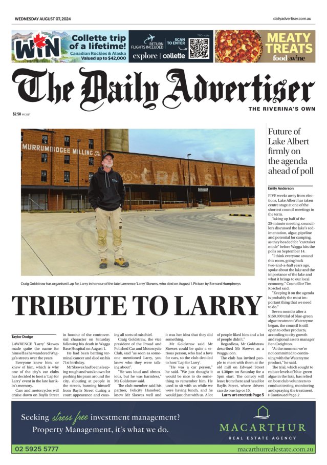 Today's Paper | The Daily Advertiser | Wagga Wagga, NSW