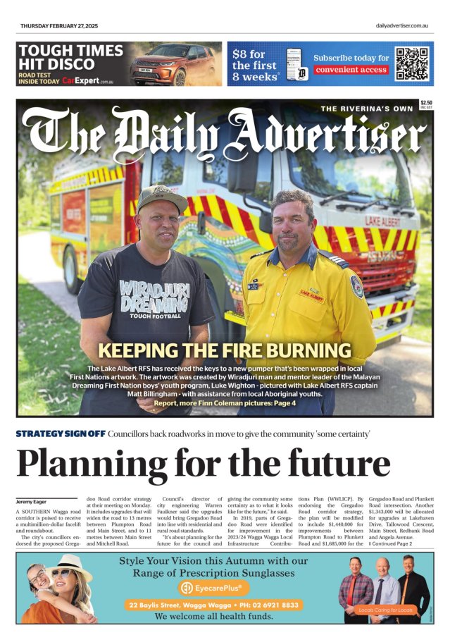Today's Paper | The Daily Advertiser | The Daily Advertiser | Wagga ...