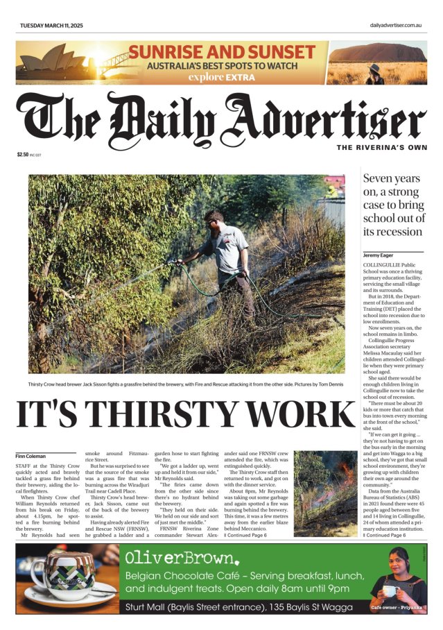 Today's Paper | The Daily Advertiser | The Daily Advertiser | Wagga ...